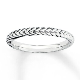 Braided Stackable Ring Sterling Silver | Kay