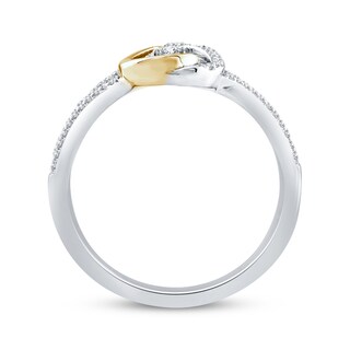 Love Ignited Diamond Flame Ring 1/5 ct tw Sterling Silver & 10K Yellow Gold | Kay