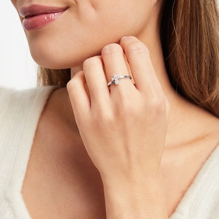 Cross Ring 1/5 ct tw Diamonds Sterling Silver | Kay