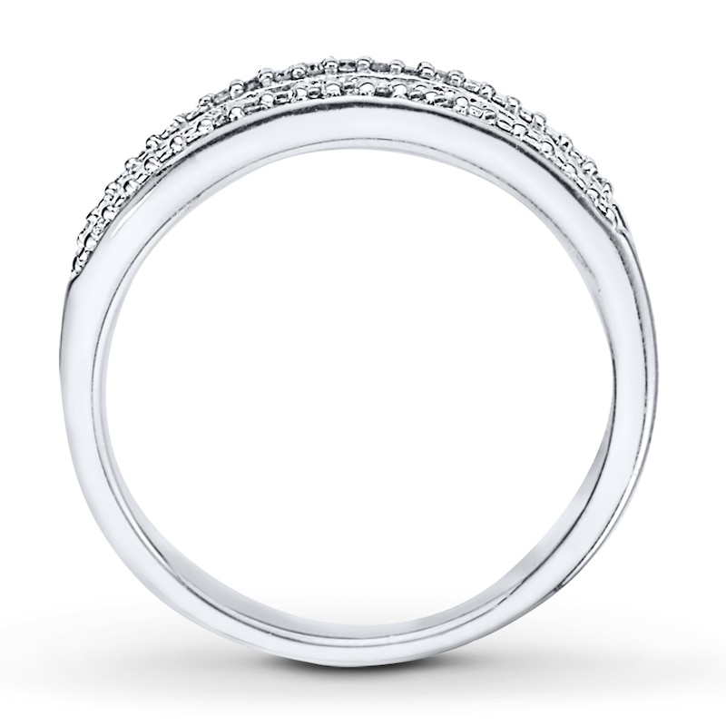 Diamond Openwork Promise Ring 1/5 ct tw Sterling Silver | Kay