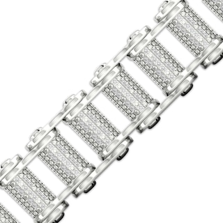 Men's Diamond Bicycle Chain Bracelet 1 ct tw Sterling Silver 8.5" | Kay