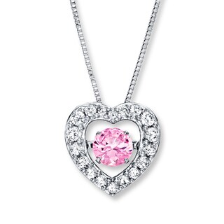 Unstoppable Love Necklace Lab-Created Sapphires Sterling Silver | Kay