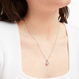 Unstoppable Love Necklace 1/4 ct tw 10K White Gold 19" | Kay