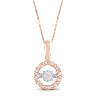 Unstoppable Love Diamond Necklace 1/10 ct tw 10K Rose Gold 19" | Kay