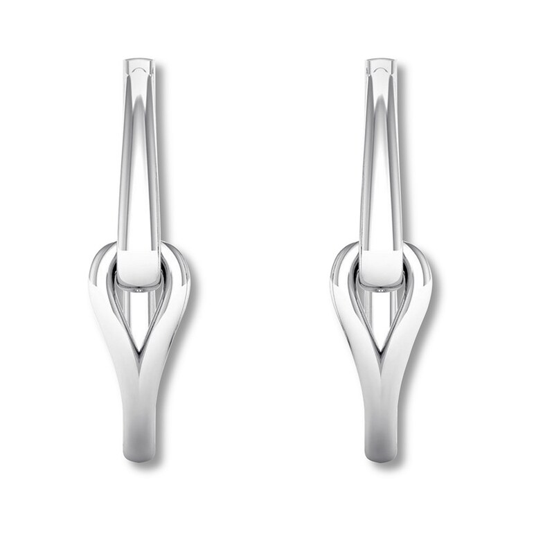 Love + Be Loved Hoop Earrings Sterling Silver | Kay