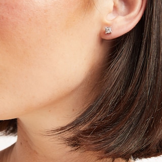 Radiant Reflections 1/4 ct tw Diamonds Sterling Silver Earrings (J/I3 ...