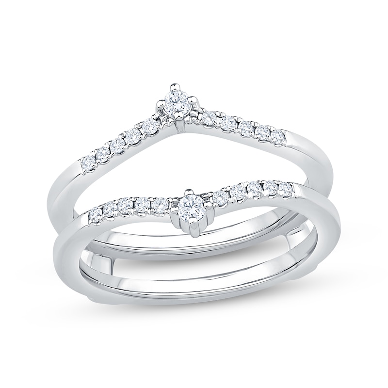 Now + Forever Diamond Contour Enhancer Ring 1/5 ct tw 14K White Gold | Kay