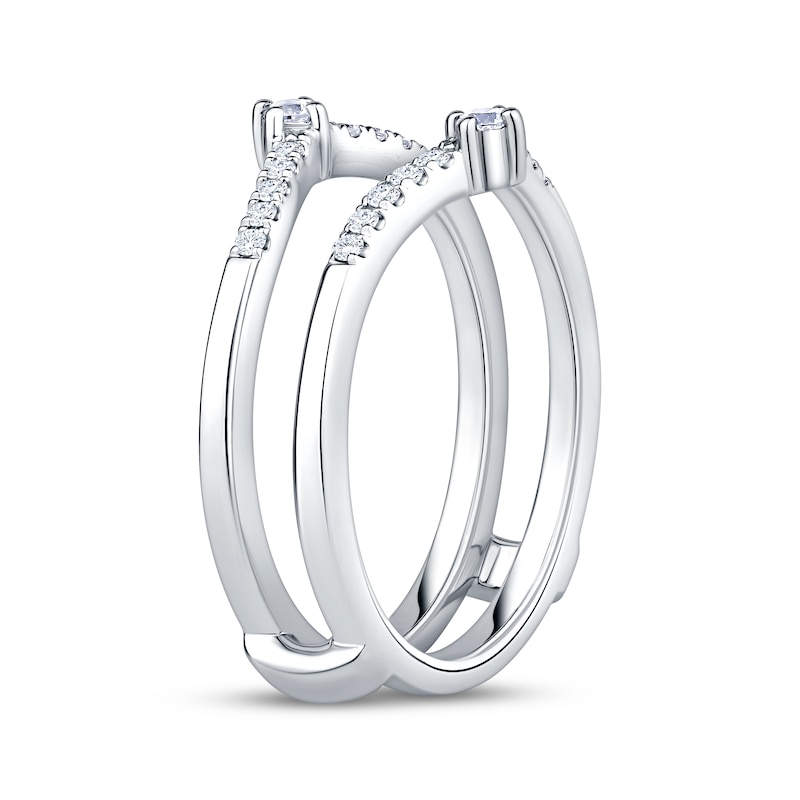 Now + Forever Diamond Contour Enhancer Ring 1/5 ct tw 14K White Gold | Kay