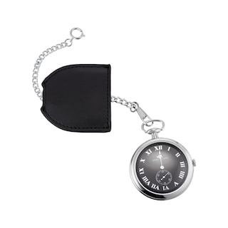 James Michael Men's Open-Face Pocket Watch PQA011125W | Kay