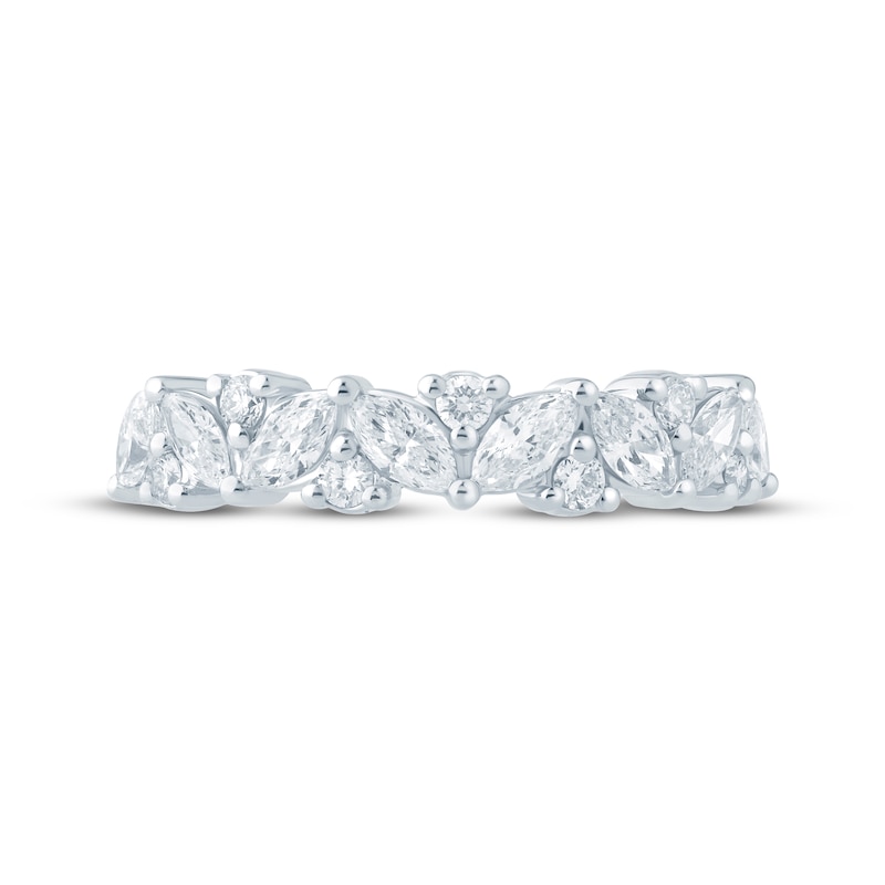 Monique Lhuillier Bliss Marquise & Round-Cut Lab-Grown Diamond ...