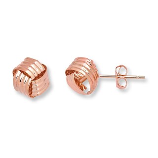 Love Knot Earrings 14K Rose Gold | Kay