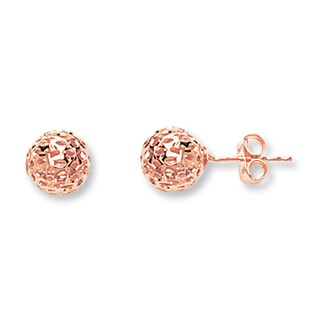 Ball Earrings 14K Rose Gold | Kay