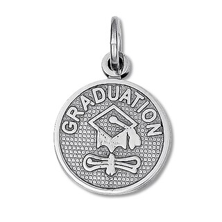 Graduation Charm 14K White Gold | Kay