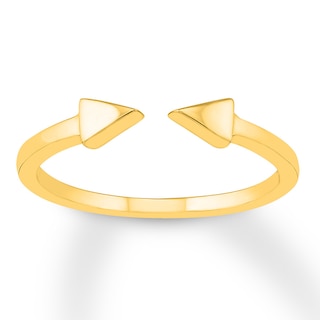Triangle Deconstructed Ring 10K Yellow Gold | Kay
