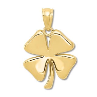 Lucky 4-Leaf Clover Charm 14K Yellow Gold | Kay