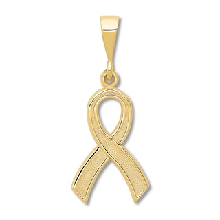 Awareness Ribbon Charm 14K Yellow Gold | Kay