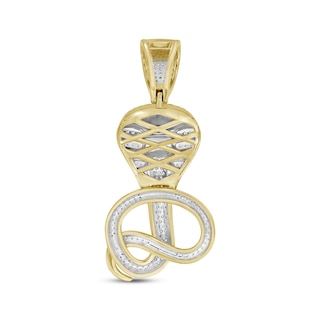 Men's Diamond Cobra Charm 1/2 ct tw 10K Yellow Gold | Kay
