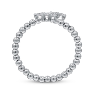 Diamond Flex Ring 1/5 ct tw 10K White Gold & Titanium | Kay