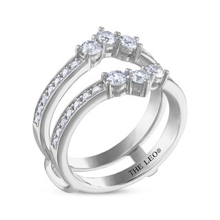 THE LEO Diamond Round-Cut Enhancer Ring 1 ct tw 14K White Gold | Kay