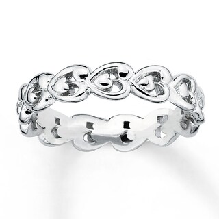 Stackable Heart Ring Sterling Silver | Kay