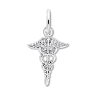 Caduceus Charm Sterling Silver | Kay