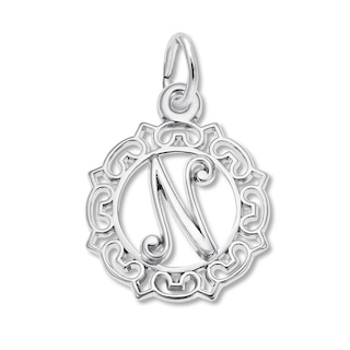 Letter N Charm Sterling Silver | Kay