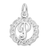 Letter P Charm Sterling Silver | Kay