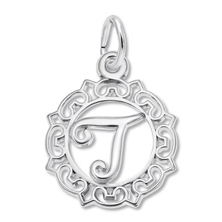 Letter T Charm Sterling Silver | Kay
