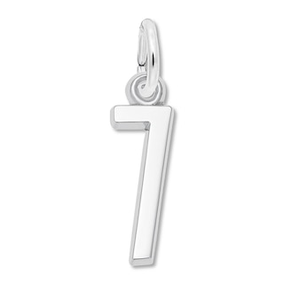Number 7 Charm Sterling Silver | Kay