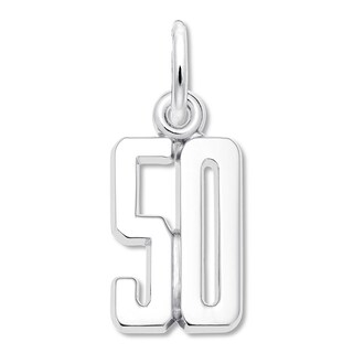 Number 50 Charm Sterling Silver | Kay