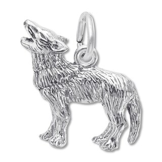 Wolf Charm Sterling Silver | Kay