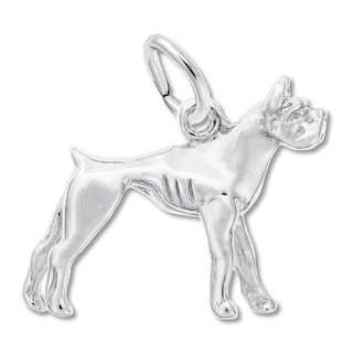Boxer Dog Charm Sterling Silver | Kay