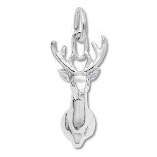 Deer Head Charm Sterling Silver | Kay