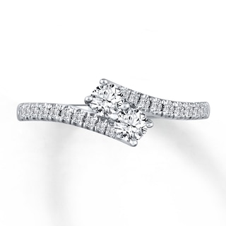 Ever Us Two-Stone Ring 1/2 ct tw Diamonds 14K White Gold | Kay