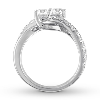 Ever Us Two-Stone Diamond Ring 1-1/2 ct tw Round 14K White Gold | Kay