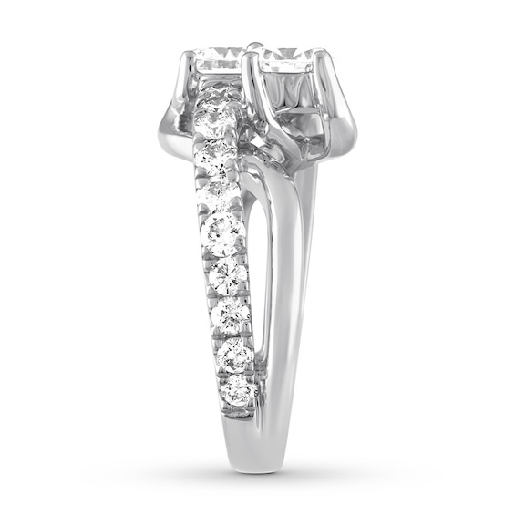 Ever Us Two-Stone Diamond Ring 3 ct tw Round-cut 14K White Gold | Kay