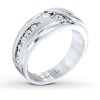 Ever Us Men's Two-Stone Ring 1 ct tw Diamonds 14K White Gold | Kay