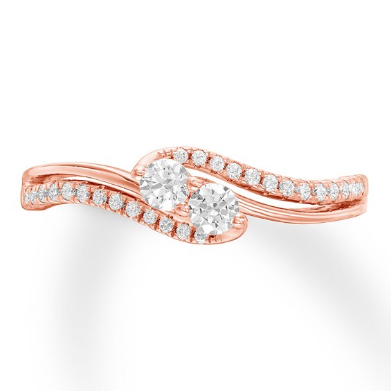 Ever Us Diamond Ring 1/3 ct tw 10K Rose Gold | Womens Rings | Rings | Kay