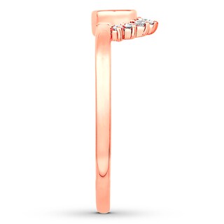 Emmy London Diamond Ring 1/8 ct tw Round-cut 10K Rose Gold | Kay