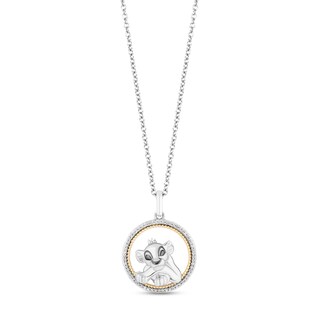 Disney Treasures The Lion King "Simba" Diamond Necklace 1/10 ct tw ...