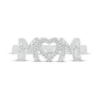 Diamond "Mom" Ring 1/10 ct tw Sterling Silver | Kay