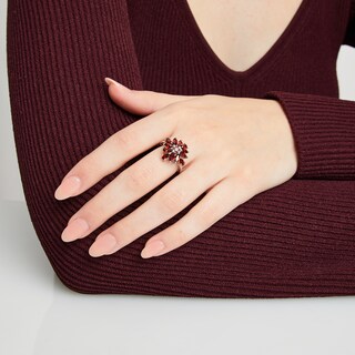 Marquise, Pear & Round-Cut Garnet Fashion Ring Sterling Silver | Kay