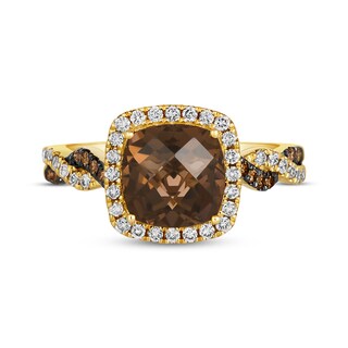 Le Vian Chocolate Twist Quartz Ring 1/3 ct tw Diamonds 14K Honey Gold | Kay