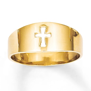 Women's Cross Ring 14K Yellow Gold | Kay