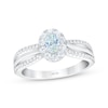 THE LEO First Light Diamond Oval-Cut Halo Engagement Ring 3/4 ct tw 14K ...