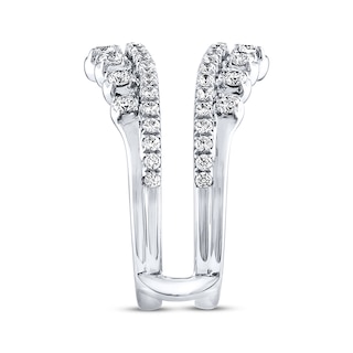 THE LEO Diamond Enhancer Ring 1 ct tw Round-cut 14K White Gold | Kay