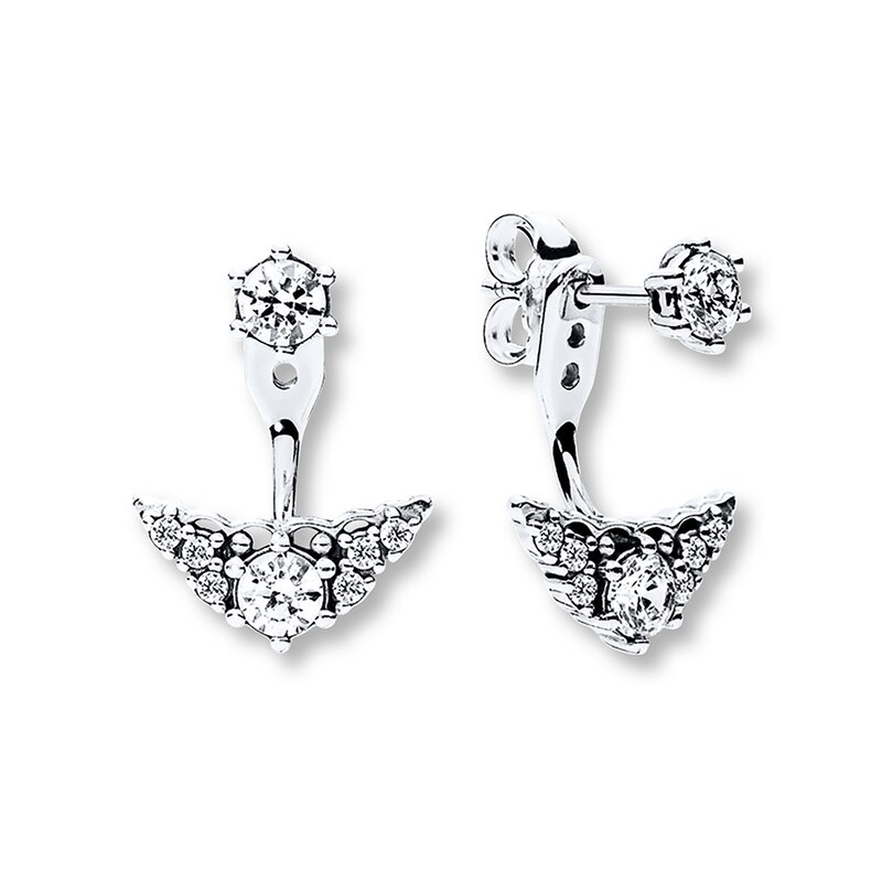 PANDORA Earring Jackets Fairytale Tiara Sterling Silver | Kay