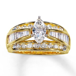 Previously Owned Ring 1-1/2 ct tw Diamonds 14K Yellow Gold | Kay
