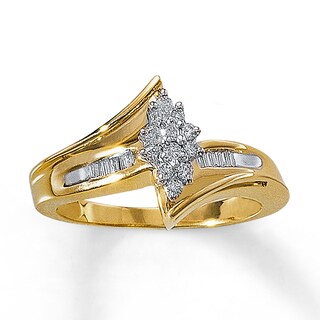 Previously Owned Ring 1/4 ct tw Diamonds 10K Yellow Gold | Kay