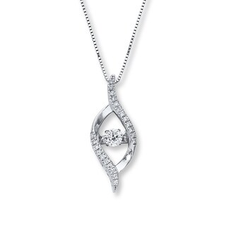 Previously Owned Unstoppable Love Diamond Necklace 1/4 ct tw 10K White ...
